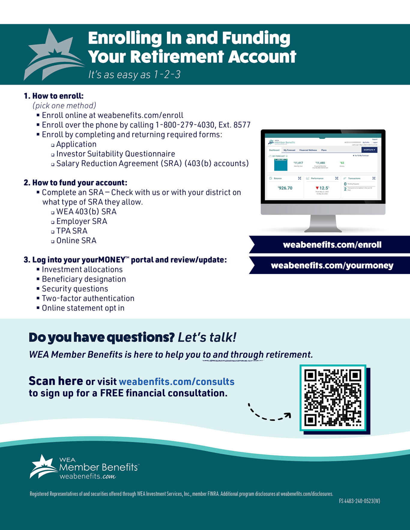 Retirement Savings and Enrollment Materials for New Employees - WEA ...