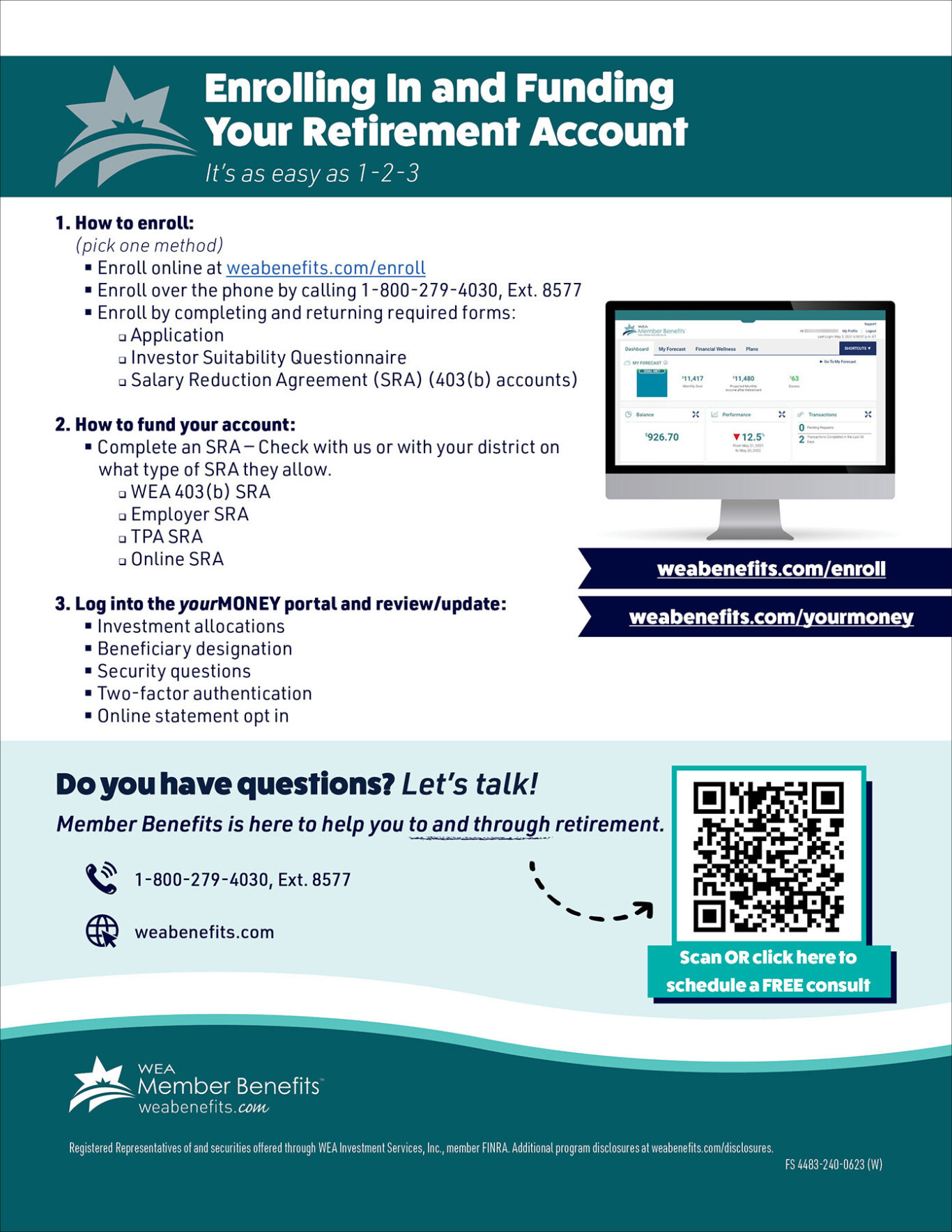 Retirement Savings and Enrollment Materials for New Employees - WEA ...